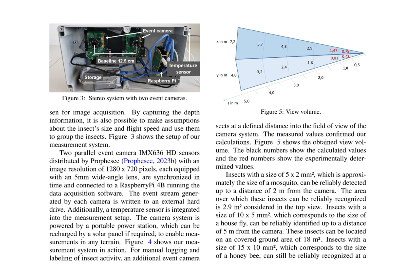 Stereo-Event-Camera-Technique for Insect Monitoring