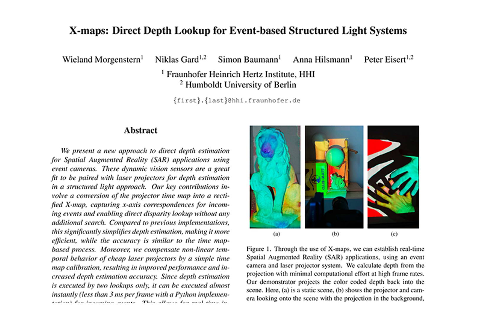 Direct Depth Lookup for Event-Based Structured Light Systems