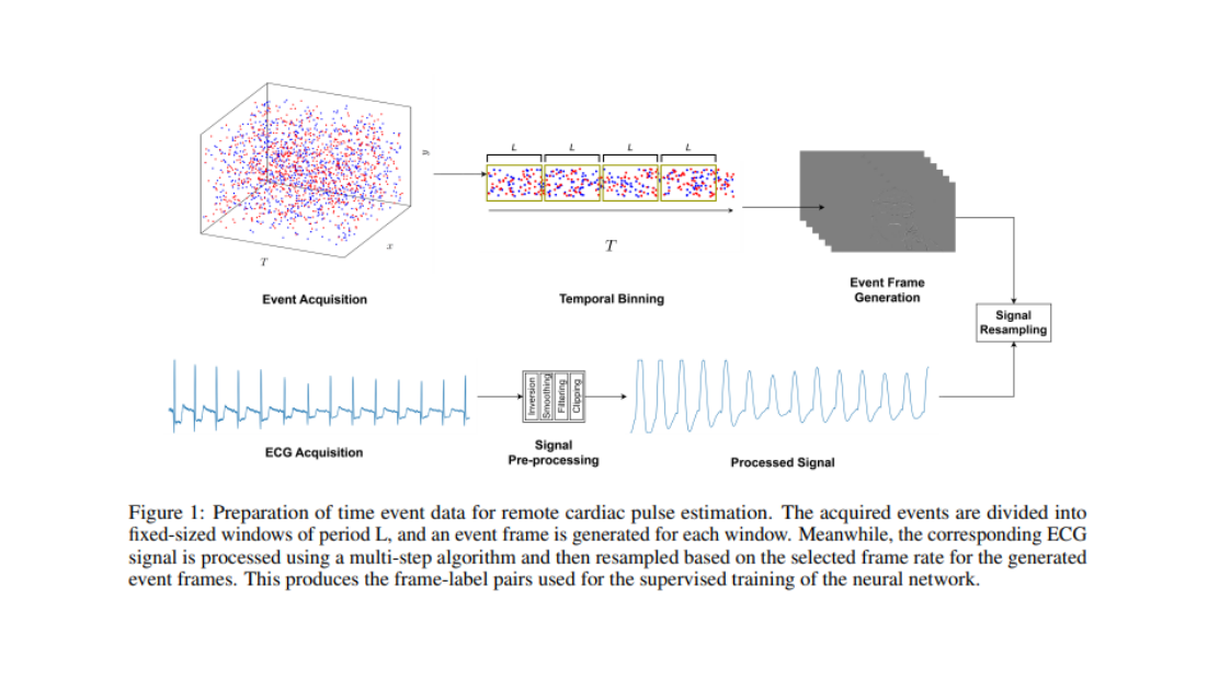 Contactless Cardiac Pulse Monitoring Using Event Cameras